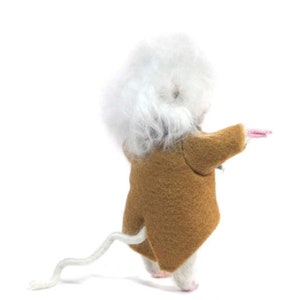 Wool & Alpaca Felted Einstein Mouse Ornament: Hand Crafted Peruvian ...