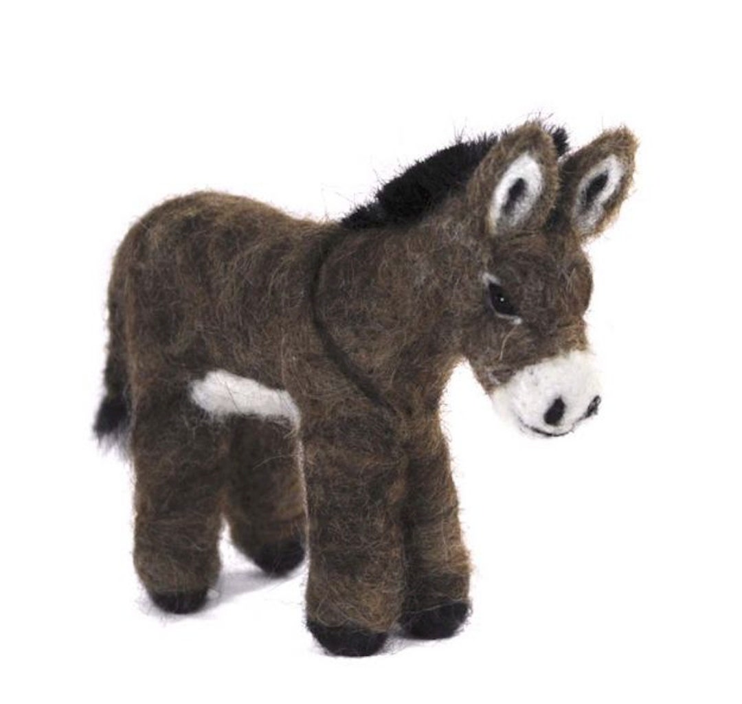 Needle Felted Donkey Sculpture: Handmade in Alpaca Fiber - Etsy