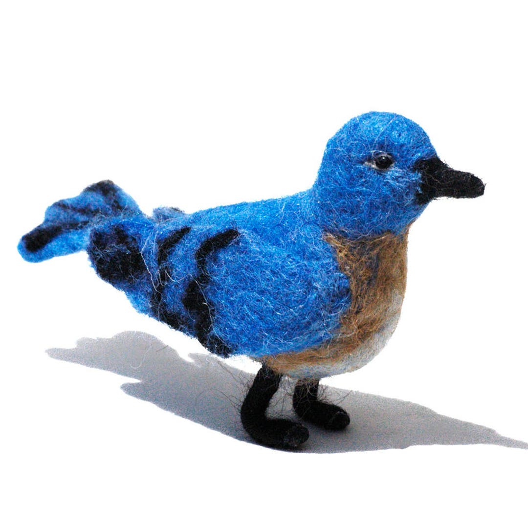 Needle Felted Blue Bird: Hand Crafted Peruvian Fine Certified Alpaca - Etsy