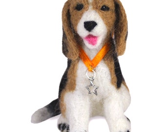 Needle Felted Beagle - Etsy
