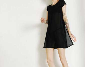 Sheer mini dress | Etsy