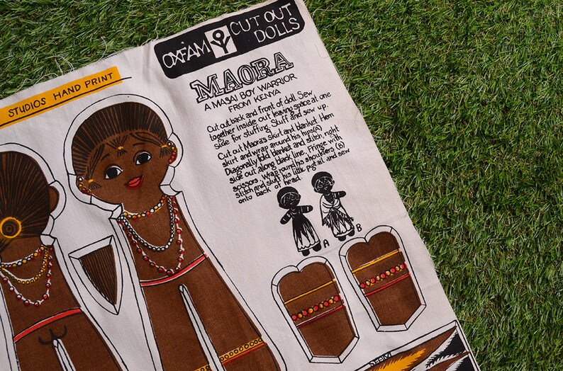 Rare 1970s Cut-out Oxfam Kenya Doll - Etsy