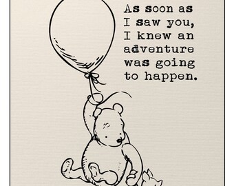 Winnie the Pooh Quote Adventure - Etsy