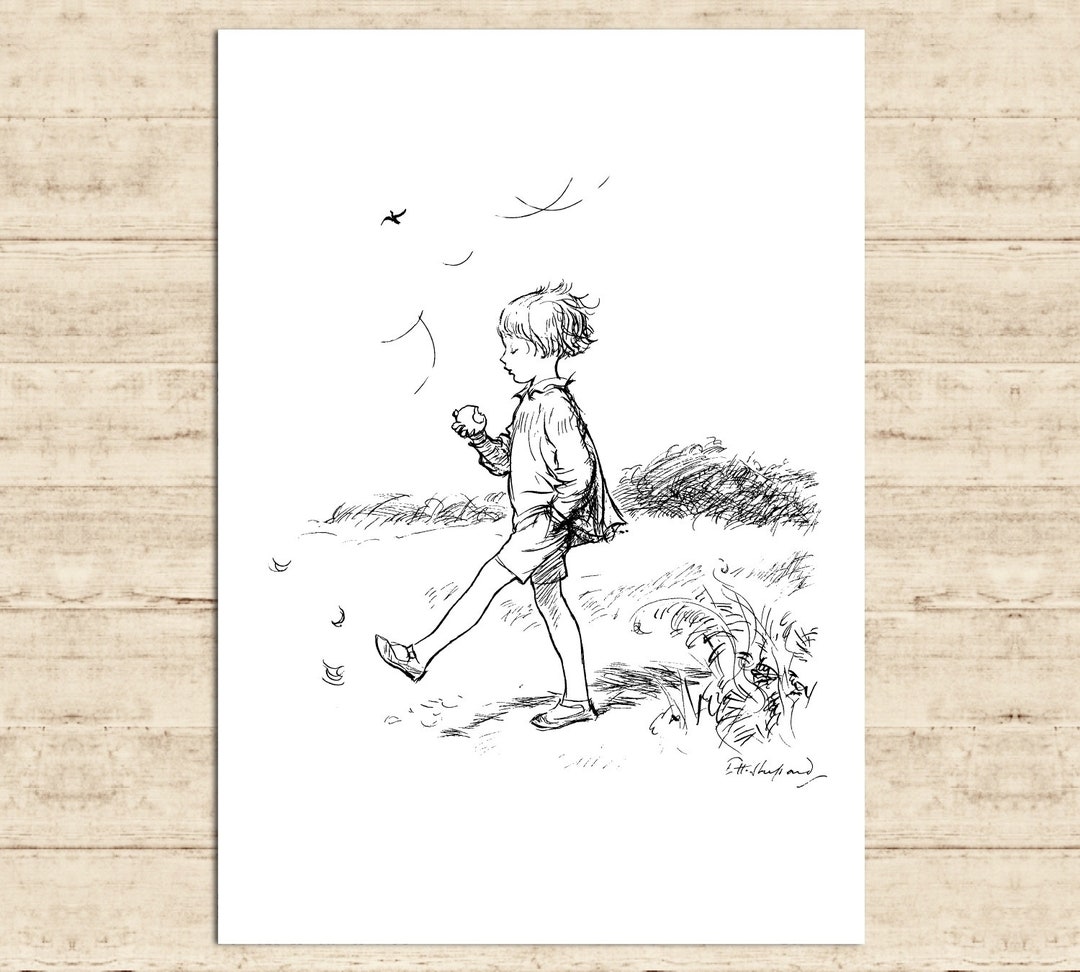 Christopher Robin Winnie the Pooh Poster Classic Vintage Printable ...
