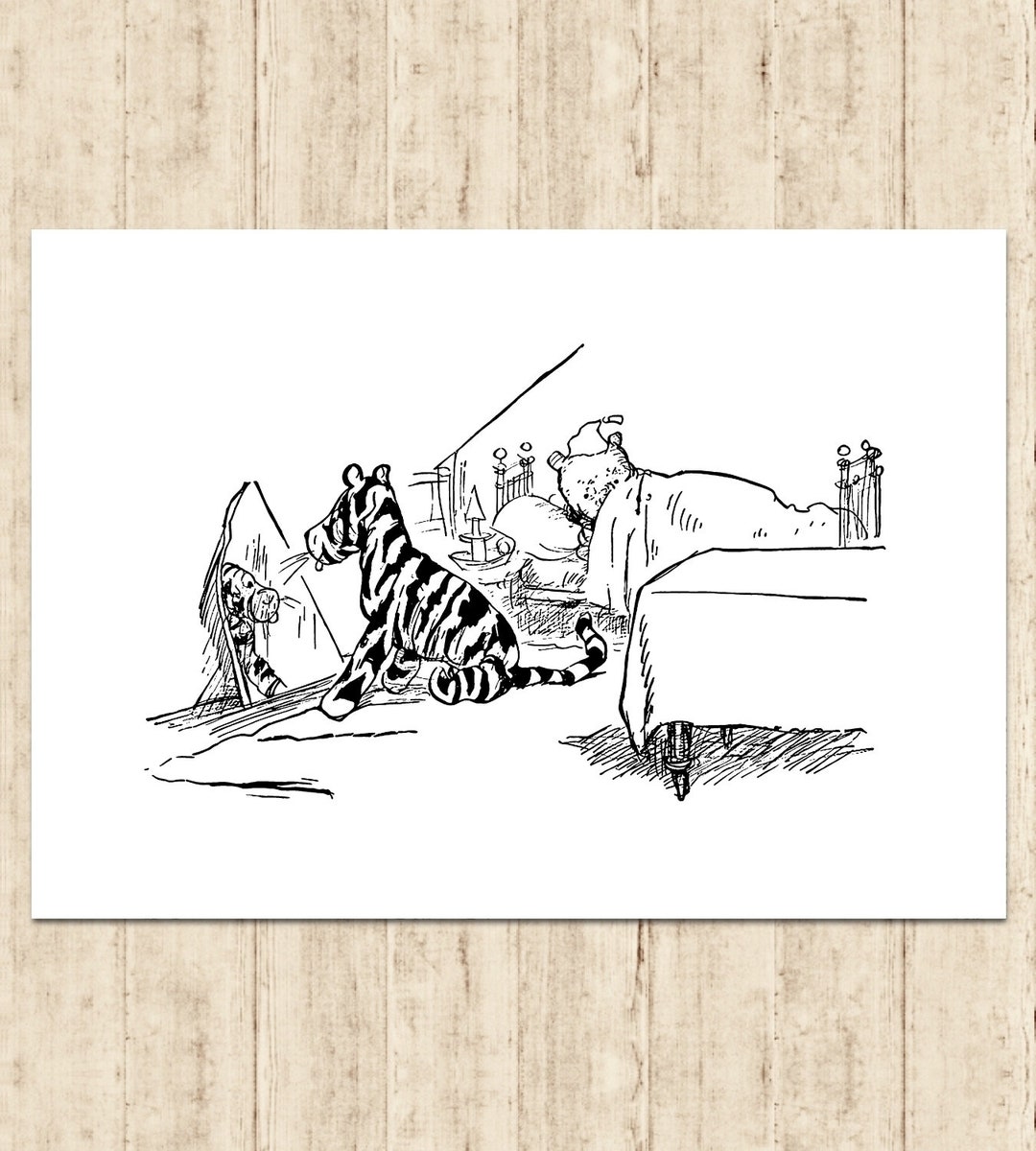 Winnie the Pooh Tigger Poster Classic Vintage Printable Nursery Print ...