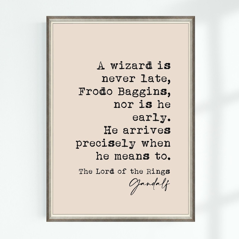 Gandalf Quote - Etsy