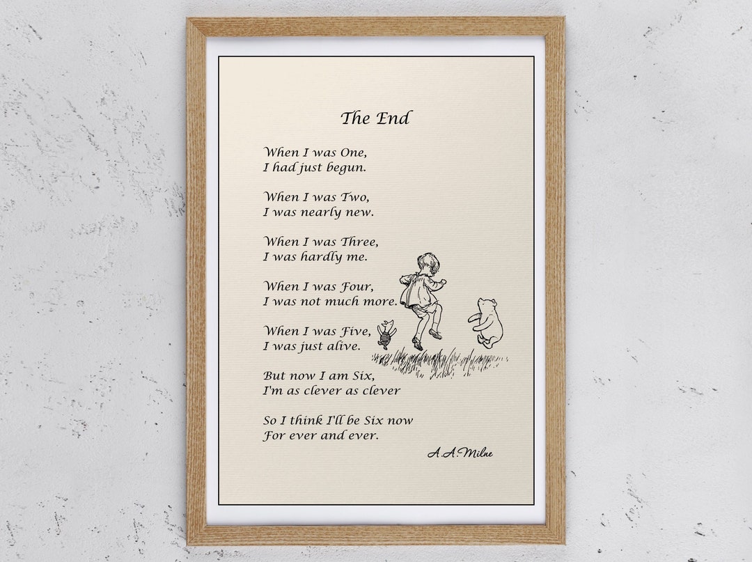 Now We Are Six A. A. Milne Poems When I Was One I Had Just Begun When I ...