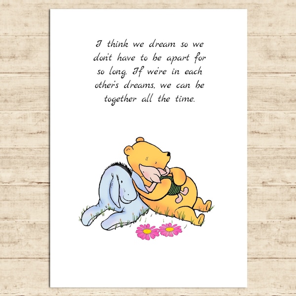 Winnie the Pooh Think Think Think - Etsy