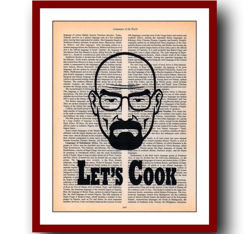 Breaking Bad Poster 1 Let's Cook Print Kitchen Decor Home | Etsy