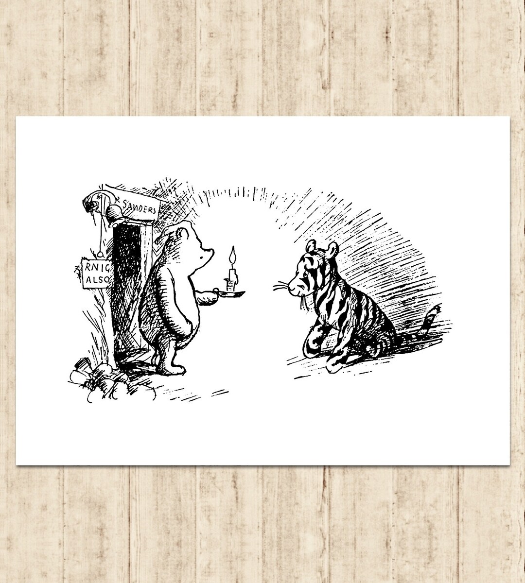 Winnie the Pooh Tigger Poster Classic Vintage Printable Nursery Print ...