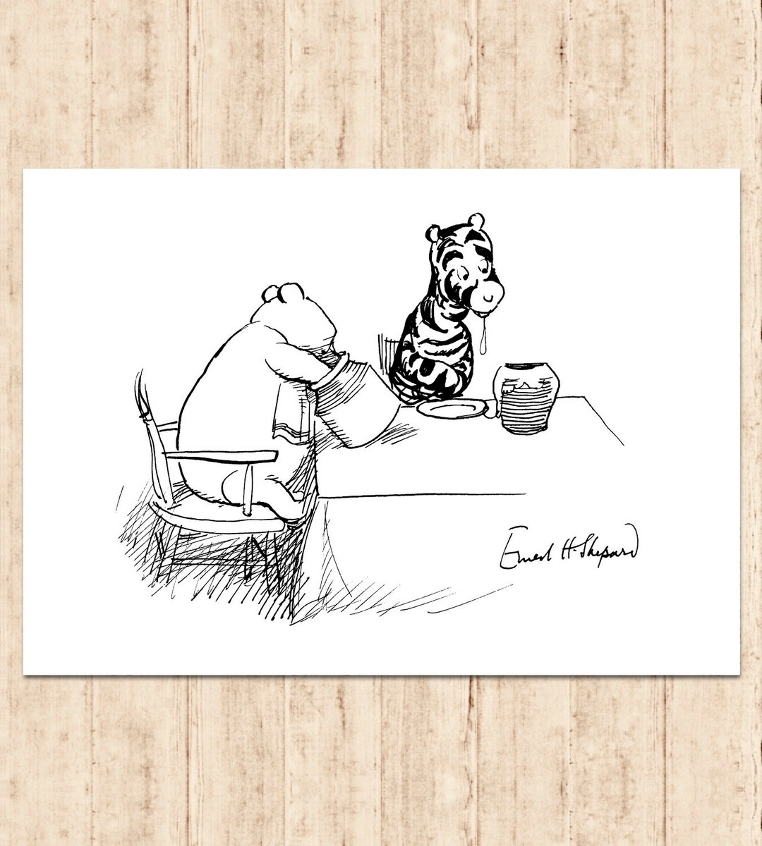 Winnie the Pooh Tigger Poster Classic Vintage Printable Nursery Print ...