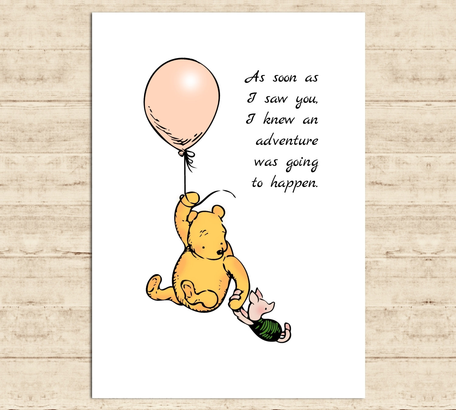 As Soon as I Saw You, I Knew an Adventure Was Going to Happen... Winnie ...