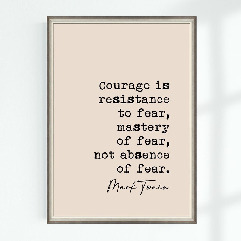 Courage Poster - Etsy