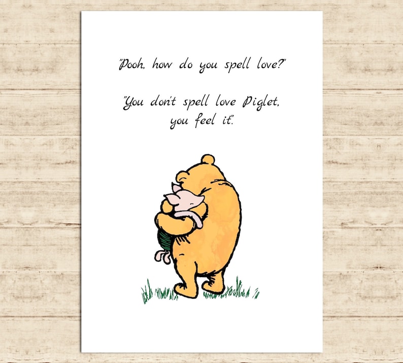 Winnie the Pooh Quote Poster Pooh, How Do You Spell ... Color Printable ...