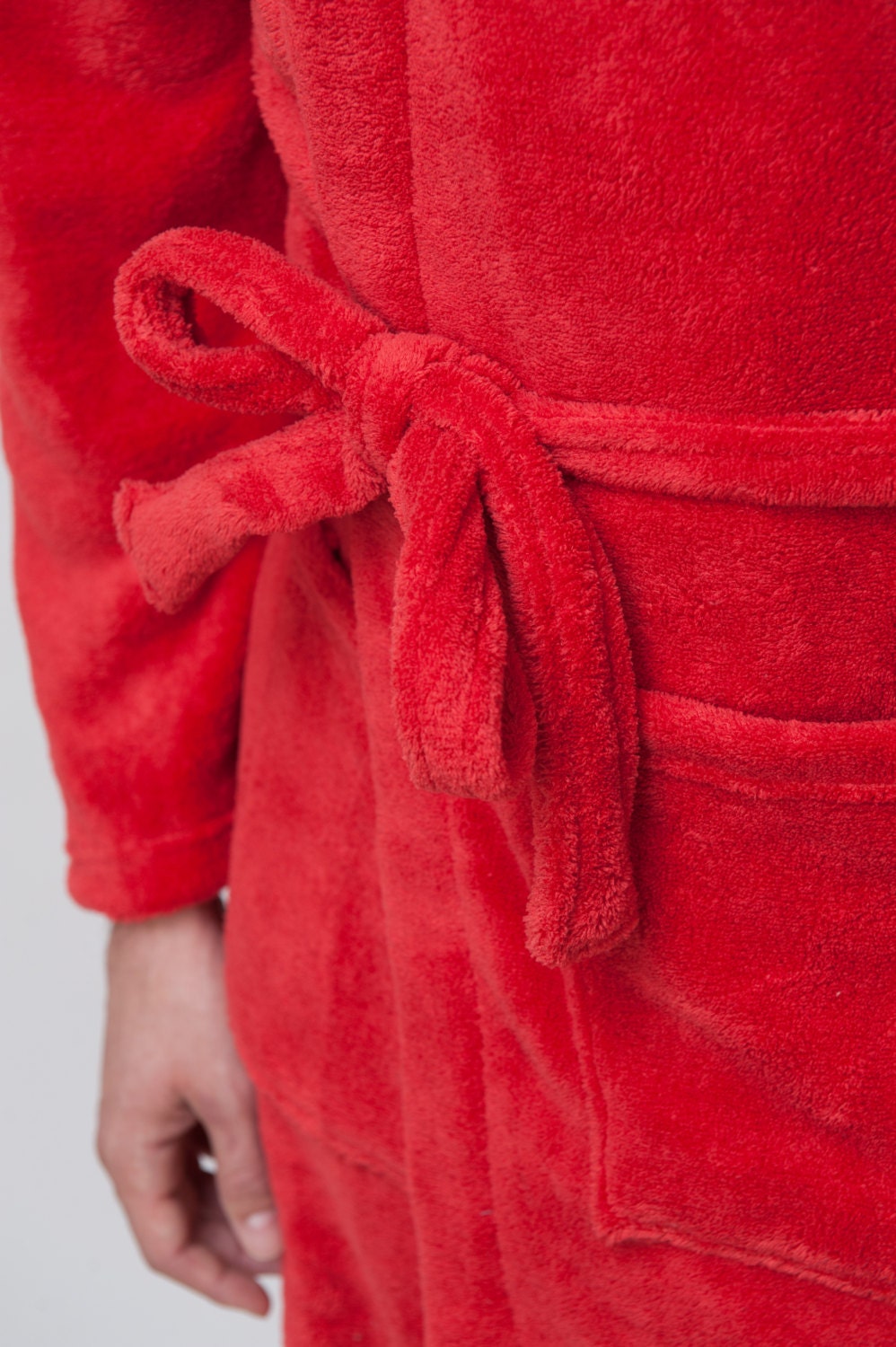 ON SALE NOW Free Shipping Plush Red Spa Bathrobe Monogram It - Etsy