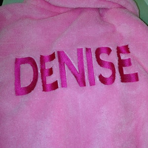 Customized Wrapped in A Cloud Pink Womens Robe 100 Thread Colors, Plush ...