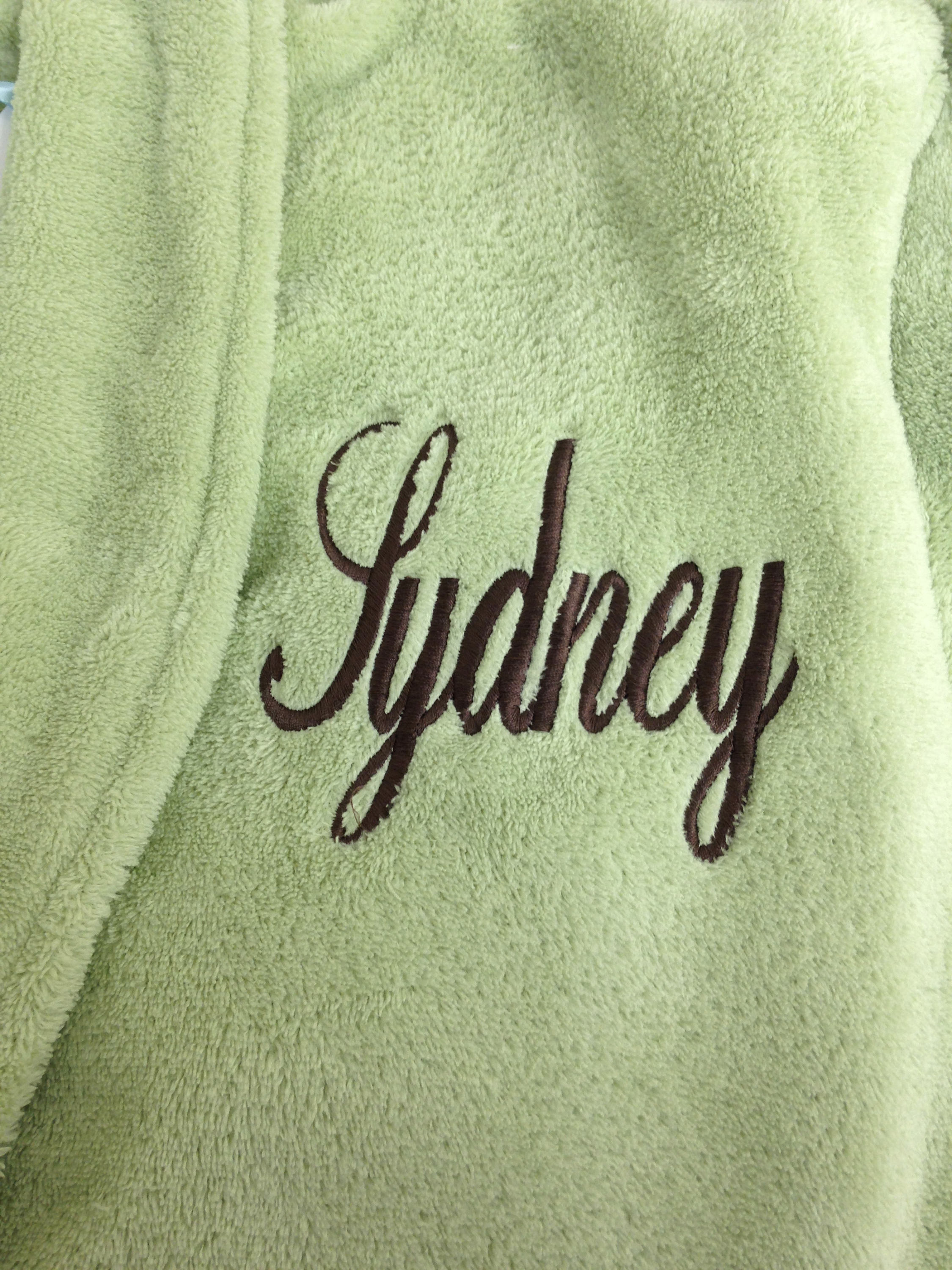 GREEN Monogrammable Bathrobe Mr. and Mrs. Monogrammable Bathrobes, His ...
