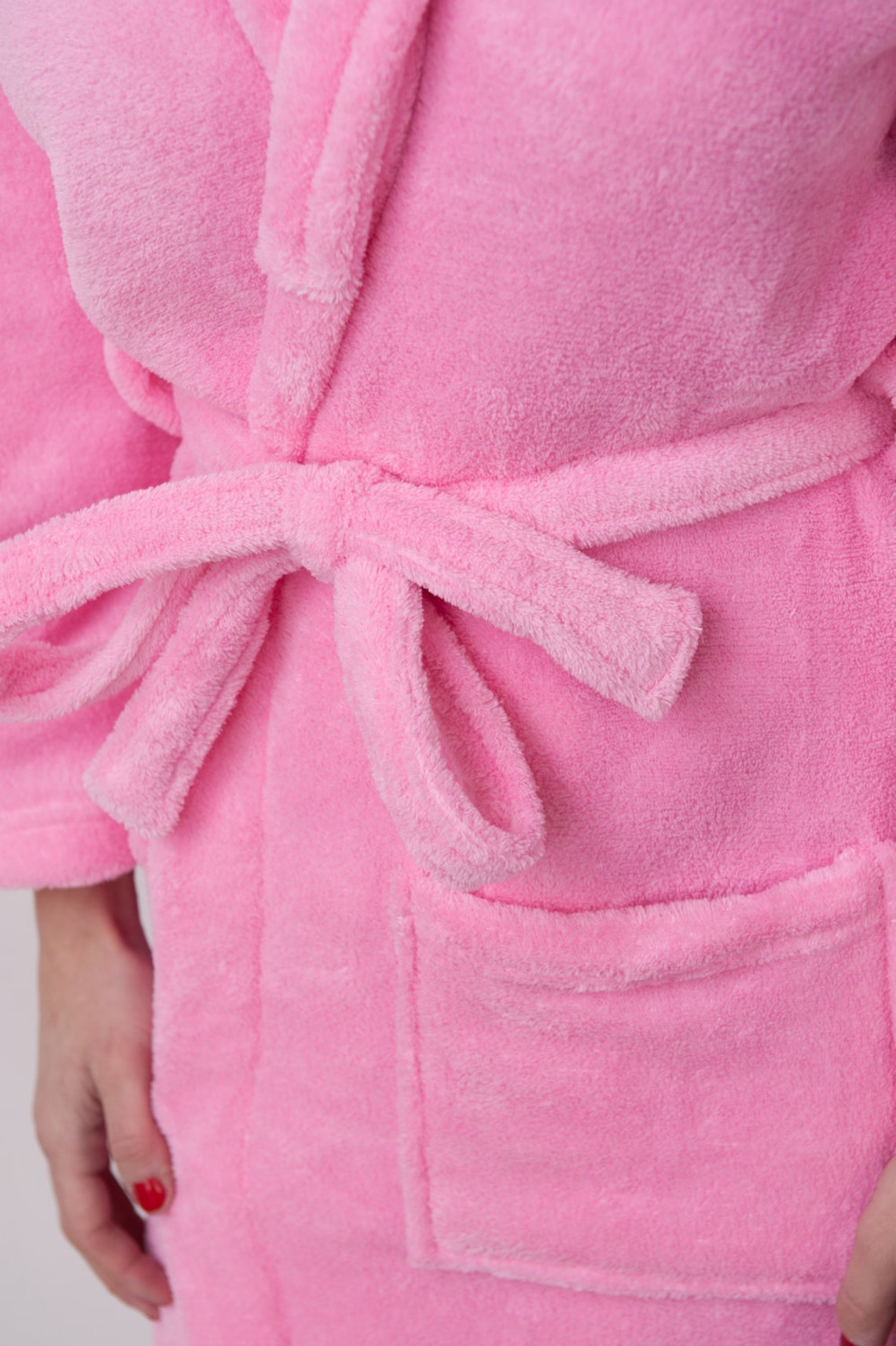 Wrapped in A Cloud PINK Plush Robe 1,000 Monogram Thread Colors to ...