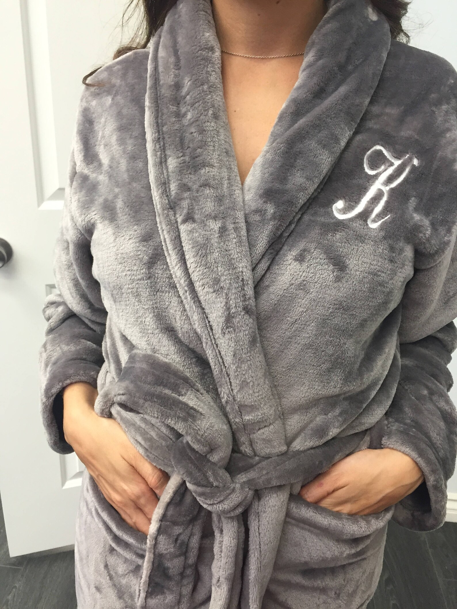 SET OF 2 Monogrammed Robes Plush Bathrobe Monogrammed His - Etsy