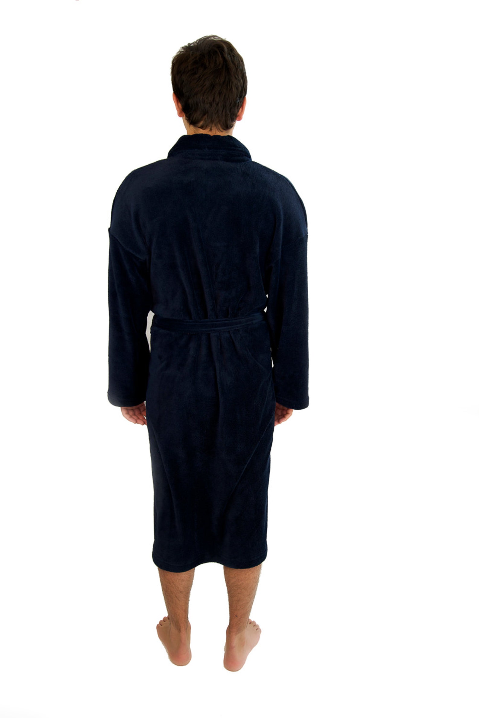 NAVY BLUE Signature Plush Robe by Wrapped in a Cloud 100 Thread Colors ...