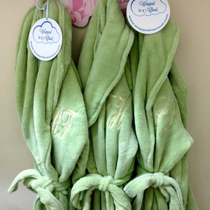 GREEN Monogrammable Bathrobe Mr. and Mrs. Monogrammable Bathrobes, His ...
