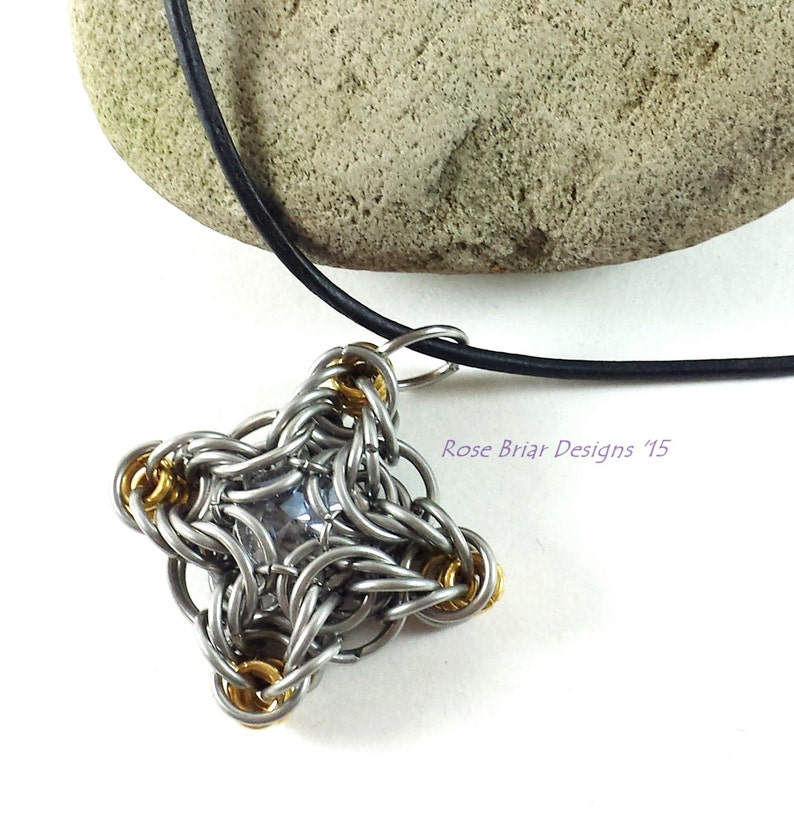 Chaos Diamond TUTORIAL Chainmaille Pendant Tutorial Chaos - Etsy