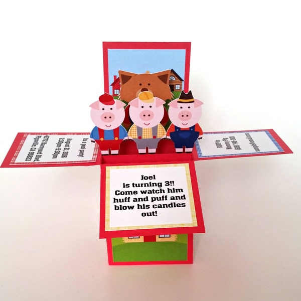 Big Bad Wolf Invitation - Etsy