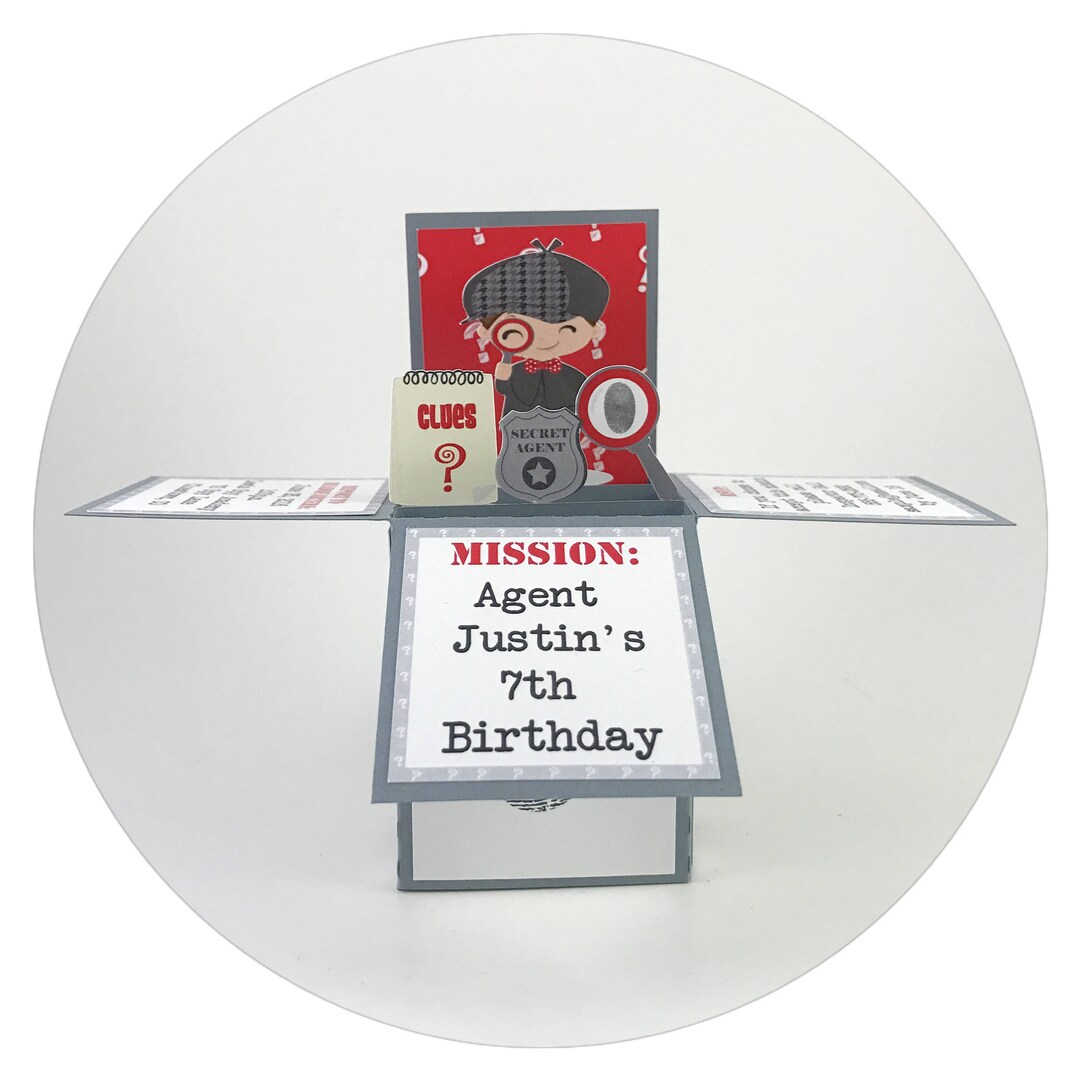 Detective Birthday Party Invitations, Mystery-themed Birthday Invite ...