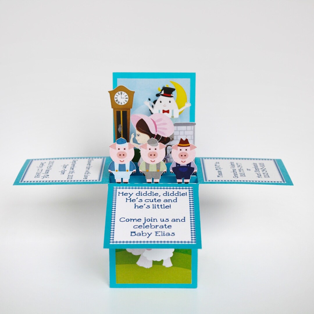 Nursery Rhyme Character Birthday Invite, Fairytale Event Invitation ...