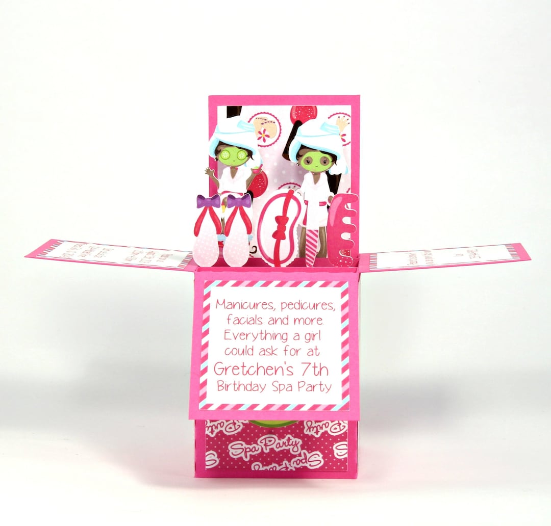 Spa Treatment Birthday Invite, Self-care Party Invites, Spa Adventure ...