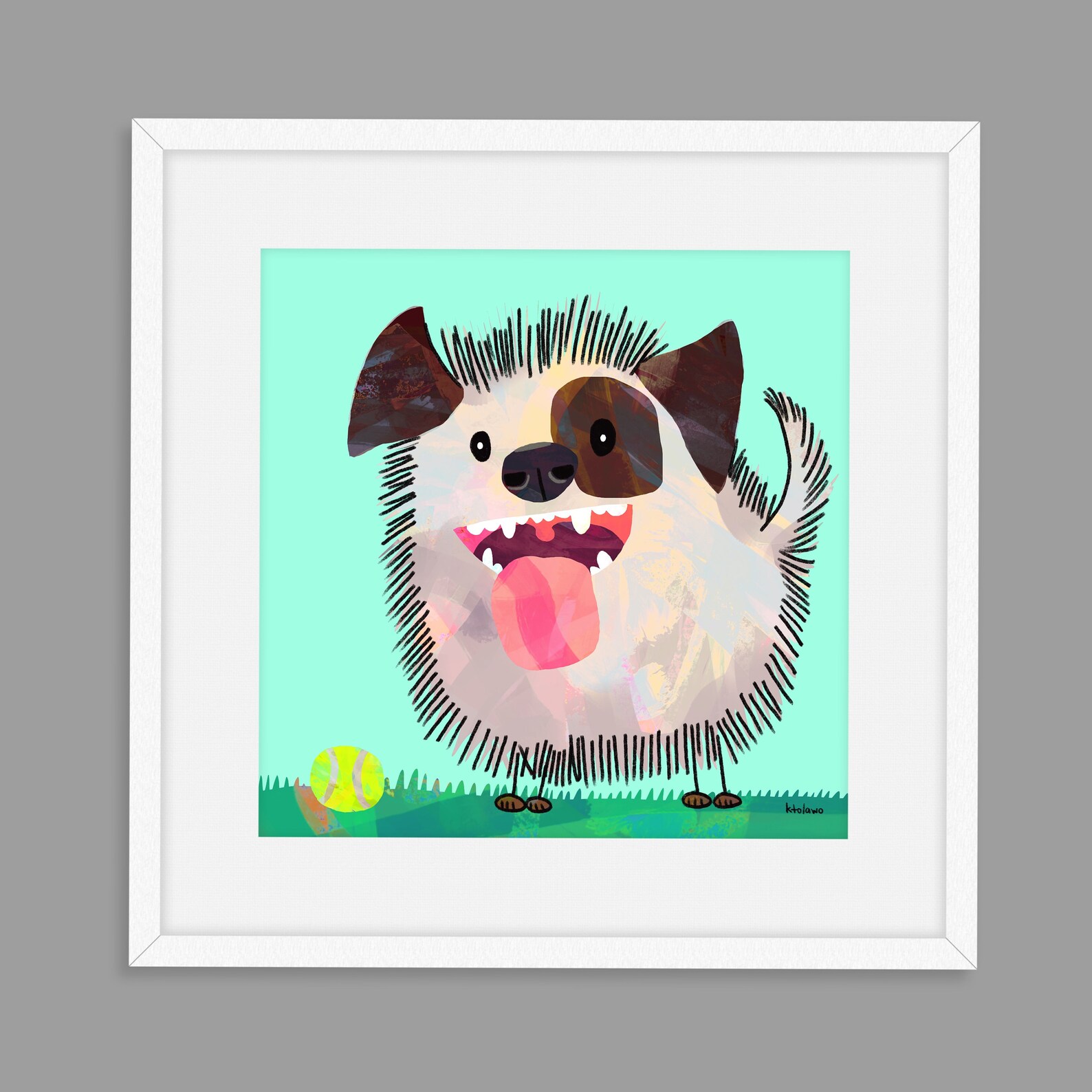 Dog Art - Mutt Print - Cute Art Print - Nursery Print - Dog Lover Gift ...