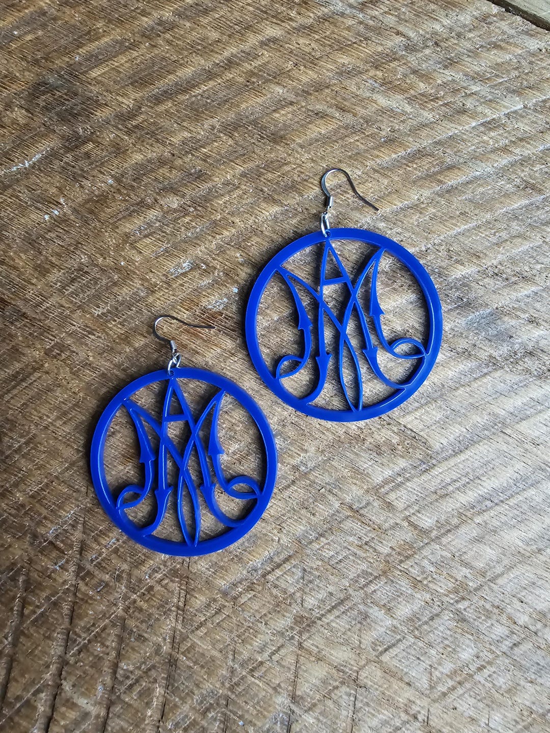 Auspice Maria Earrings. Under the Protection of Mary. Marian Dangle ...