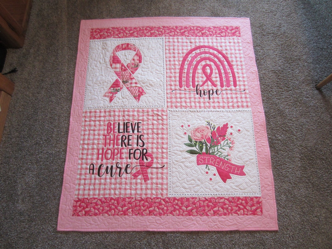 Cancer Quilt believe There is Hope for a Cure - Etsy