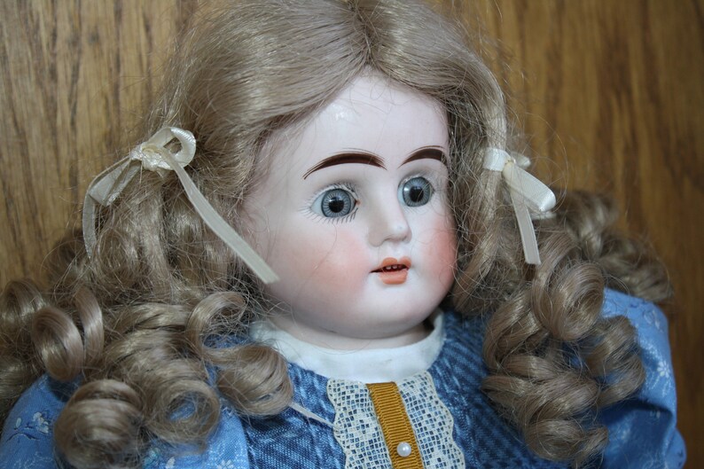 Ernst Heubach Antique 22 Doll With Kid Body and Bisque - Etsy