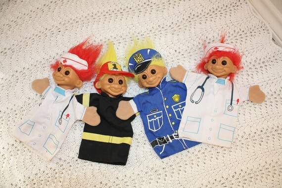 Four Troll Puppets Made by Russ | Etsy