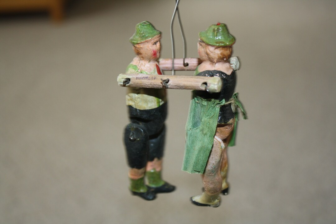 Antique German Made Hand Carved Wooden Puppets - Etsy