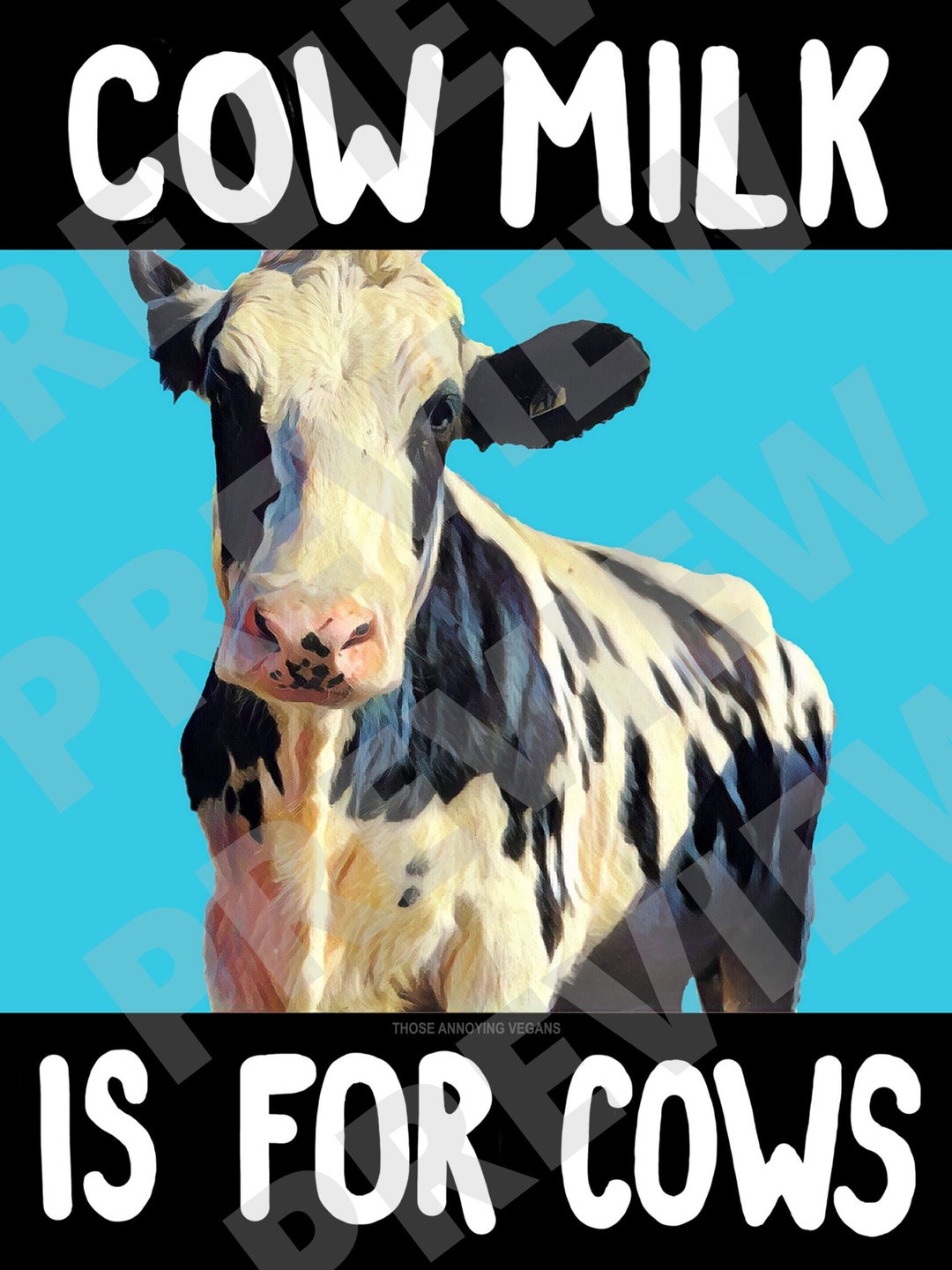 COW MILK Is For Cows Print Animal Rights Art Vegan Wall Etsy cow-milk-is-for-cows-print-animal-rights-art-vegan-wall-etsy