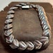 Taxco Sterling Bracelet 7.25" Tilo 40g Leaves Fox Faces Mid Century 925 ...