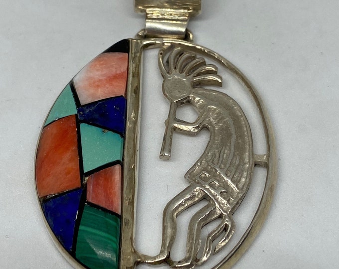 Alvin Yellowhorse NAVAJO Heavy Gauge Sterling Silver CHANNEL INLAY ...