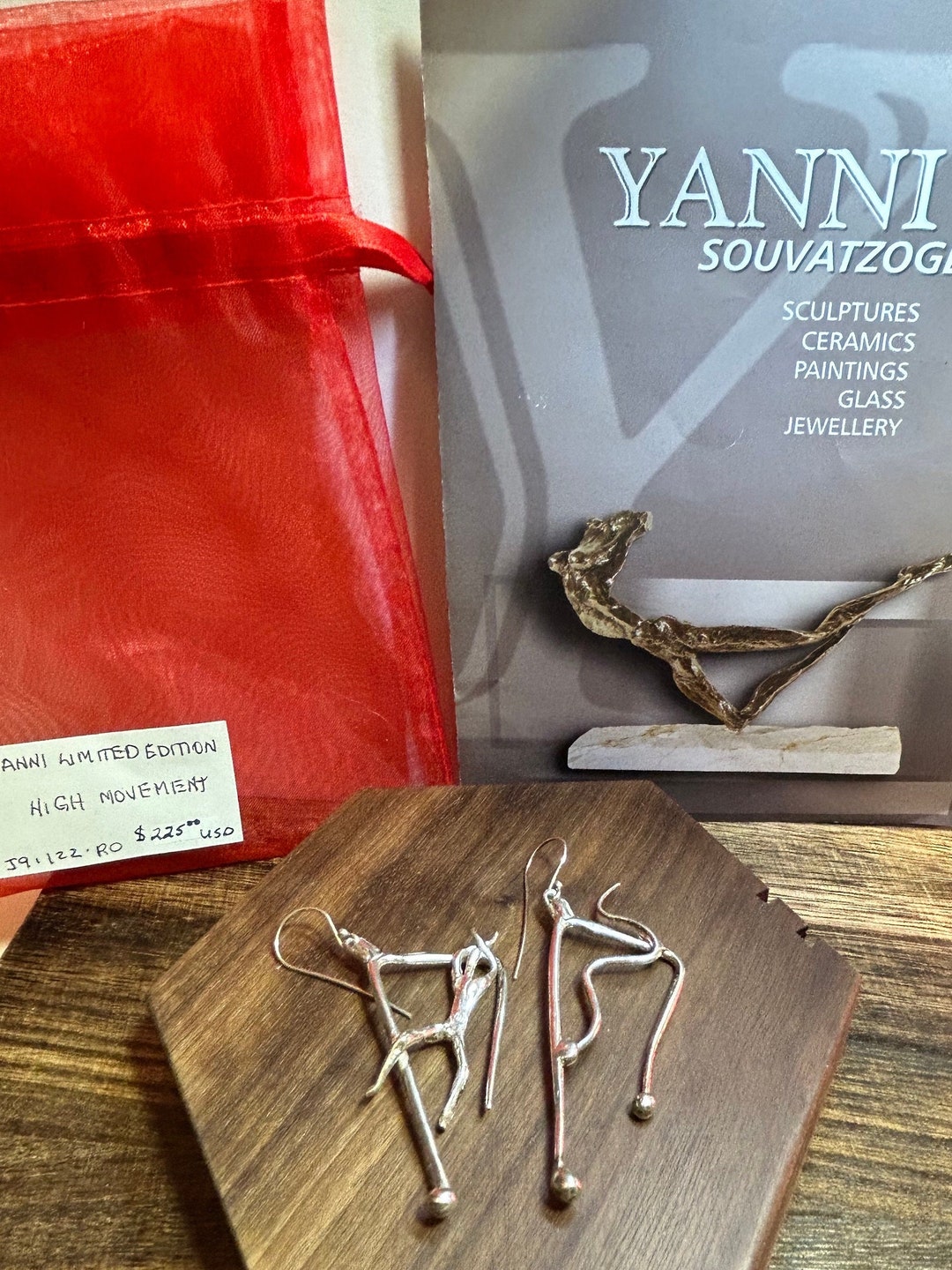 Yanni Souvatzoglou "high Movement" Sterling Earrings 925 Silver Greek ...