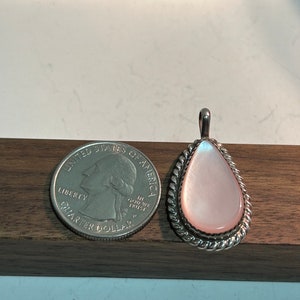 Navajo Pink Mussel Sterling Pendant Cynthia Begay 925 Silver Pendant ...