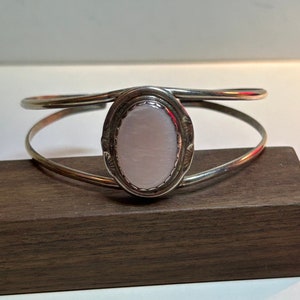 Navajo Pink Mussel Sterling Cuff Bracelet Clayton Tom 925 Silver Shell ...