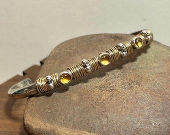 Tahe 12K Gold Sterling Cuff Bracelet Navajo 12KT GF 925 Tahe 12K Gold Sterling Cuff Bracelet Navajo 12KT GF 925