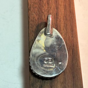 Navajo Pink Mussel Sterling Pendant Cynthia Begay 925 Silver Pendant ...