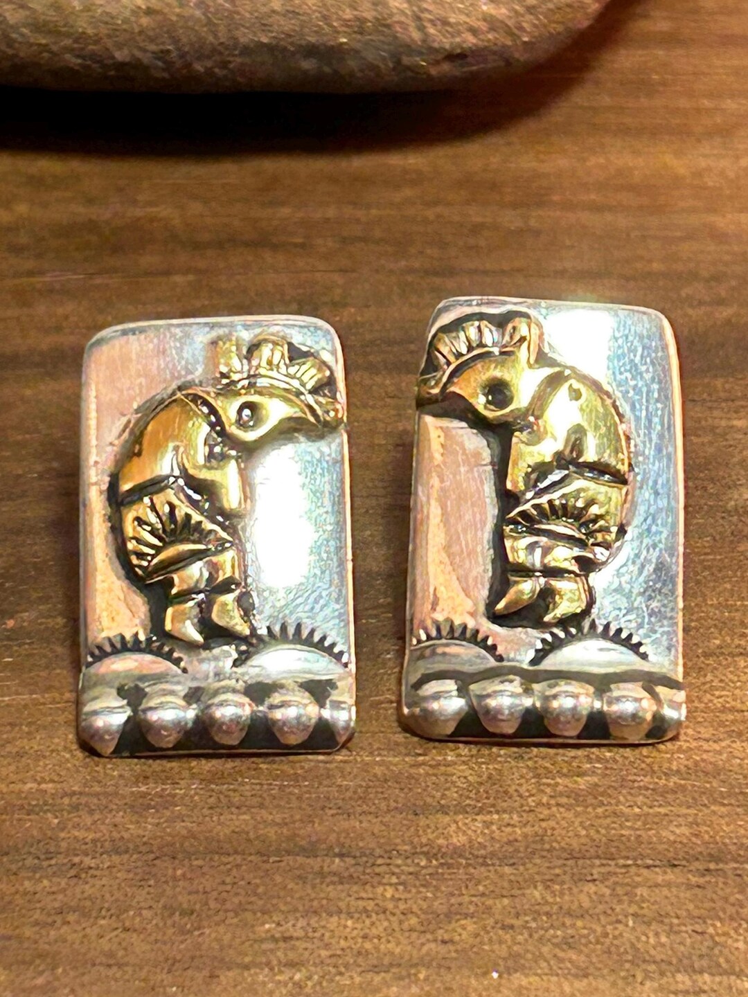 Thomas Singer 14K Sterling Kokopelli Earrings Navajo 14KT Gold Filled ...