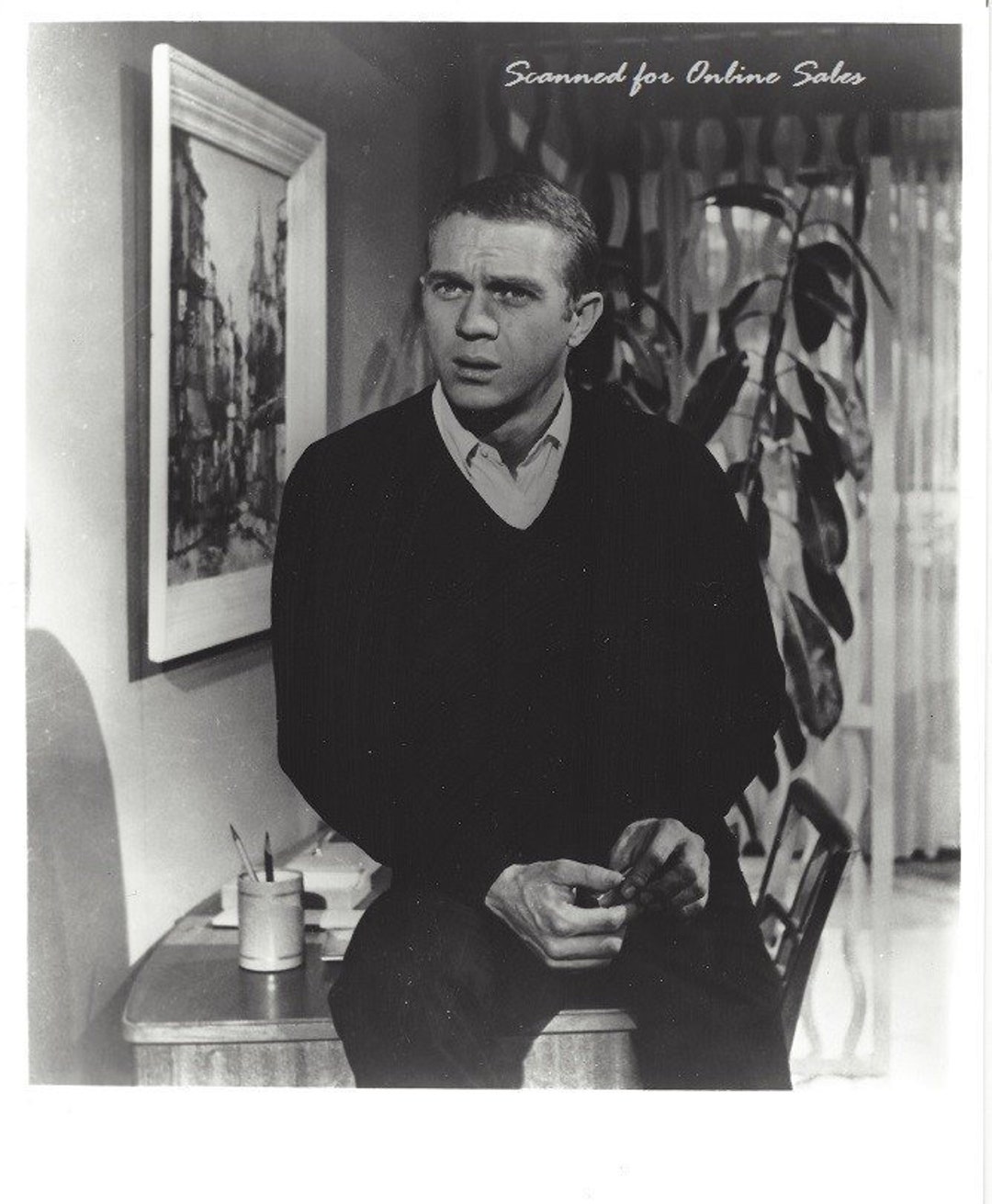 Steve Mcqueen Handsome Rugged Hunk 8x10 Photo - Etsy