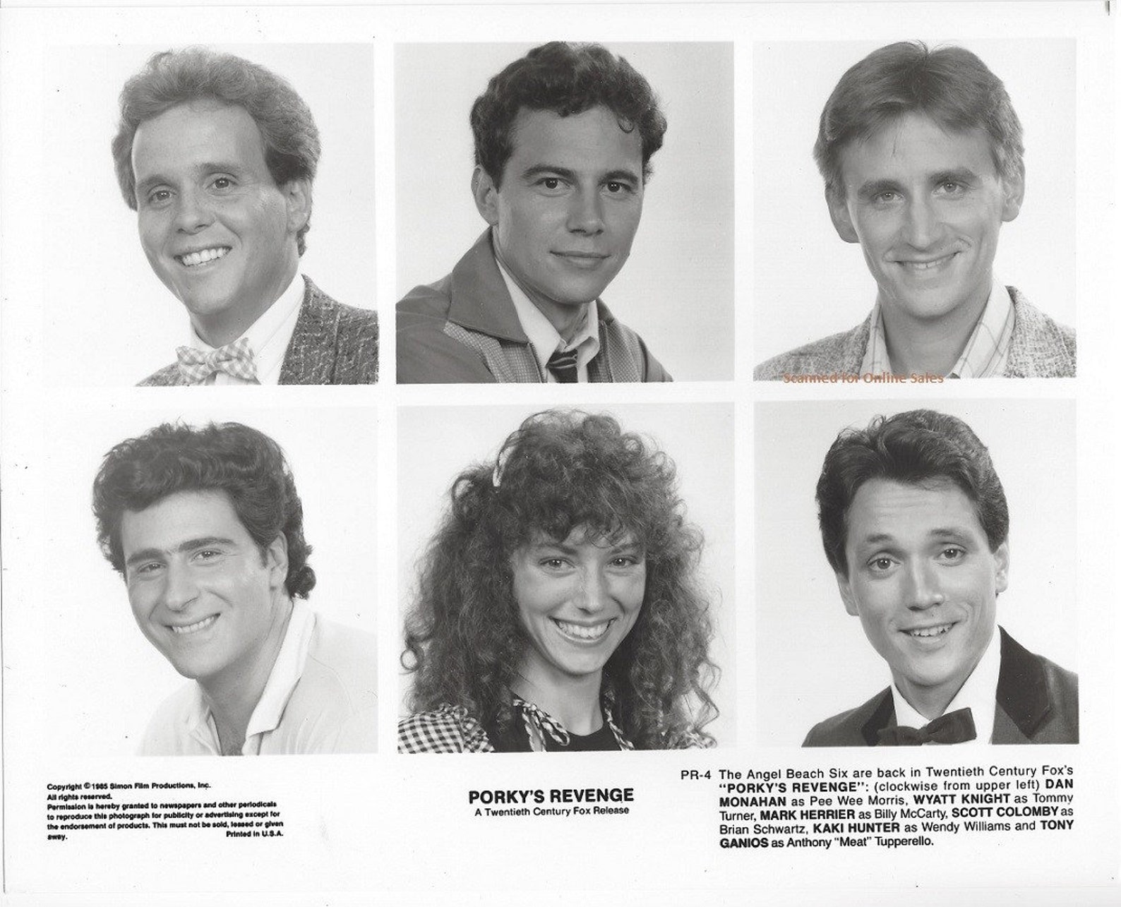 Porky's Revenge Dan Monahan Wyatt Knight Mark Herrier - Etsy