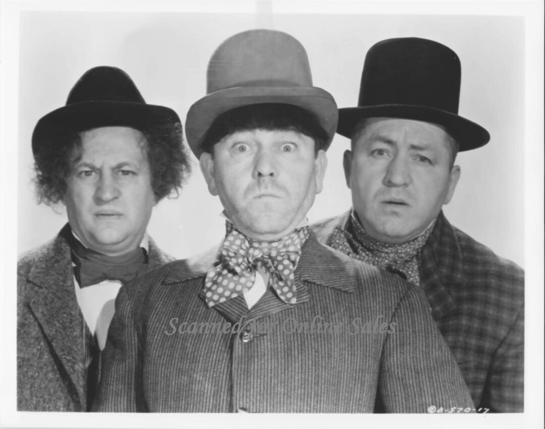 Three Stooges Larry Moe Curly 8x10 Photo - Etsy