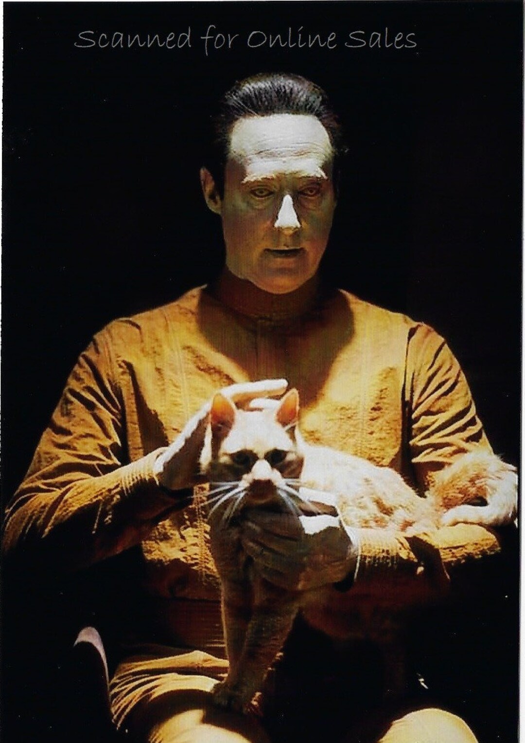 Star Trek Nemesis Brent Spiner Lt Cmdr Data With Cat 4x6 Photo - Etsy