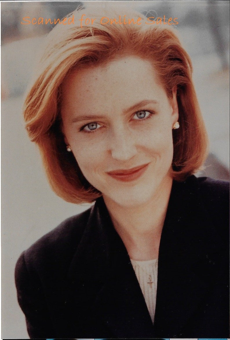 X Files Gillian Anderson Stunning Red Head 4x6 Photo - Etsy
